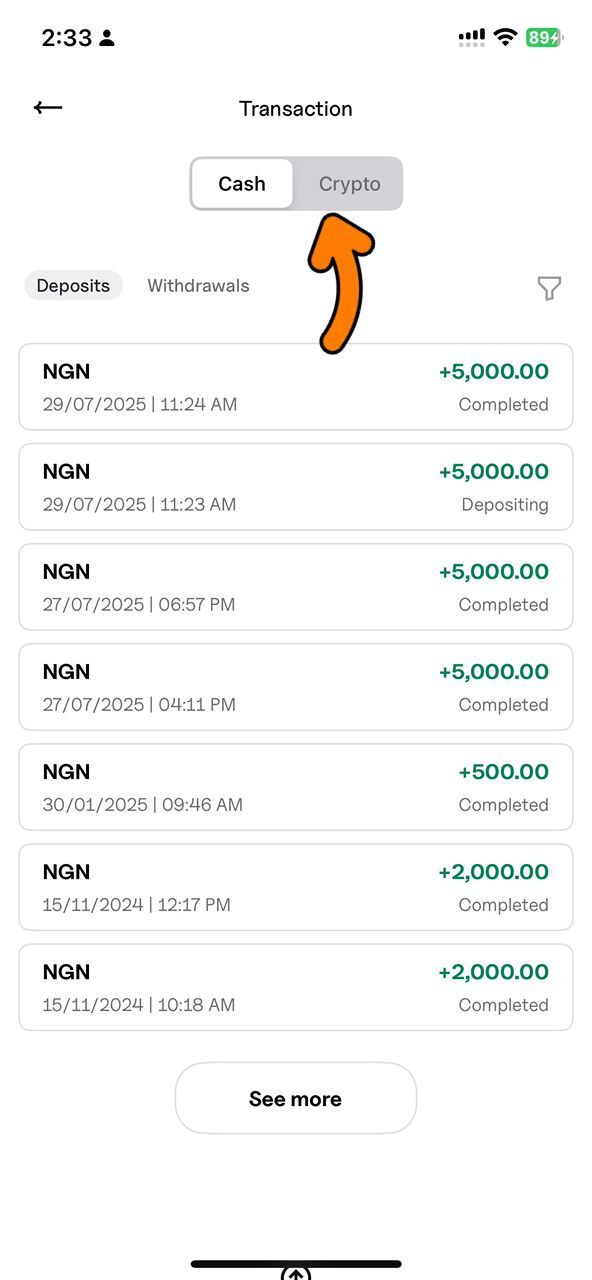Where Can I See My Naira Deposit/Withdrawal History on the App? – Quidax